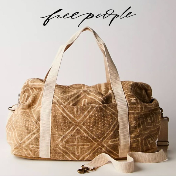 Free People | Bags | Free People X Jenna Bee Vintage Tan Weekender Nwt ...
